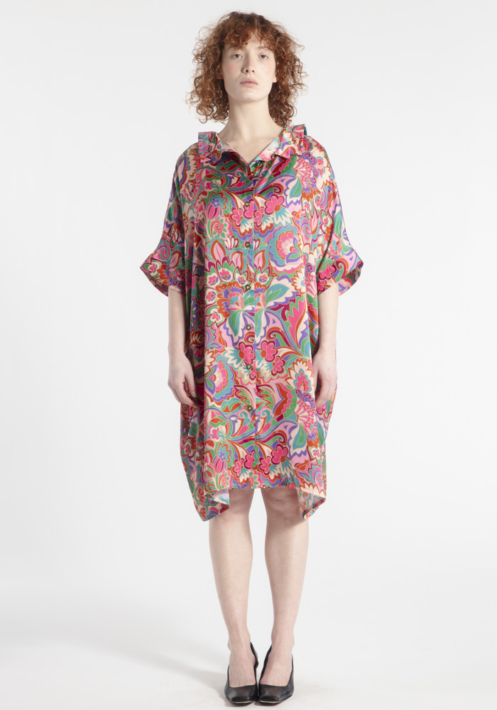 Robe LUMI imprimé fleur - Okada Paris