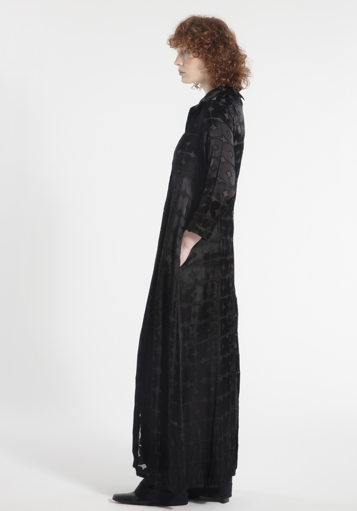 Robe soirée MONONOKE viscose transparente - Okada Paris